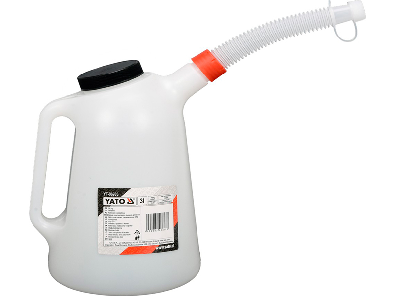 Мерная лейка 3 литра с разметкой Yato YT-06983 для заливки масла купить ...